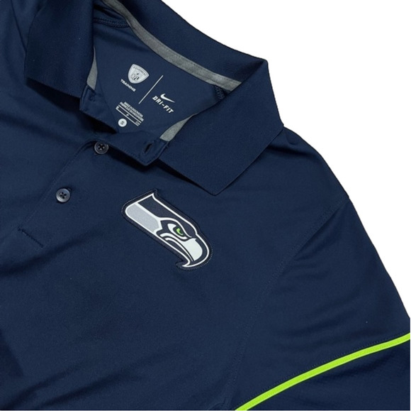 Nike | Shirts | Mens Nike Drifit Nfl Equipment Seattle Seahawks Golf ...